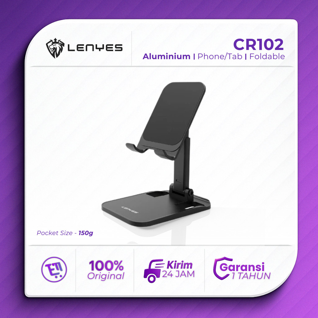 Jual LENYES CR102 Phone Holder Tablet Smartphone bahan Besi Adjustable ...
