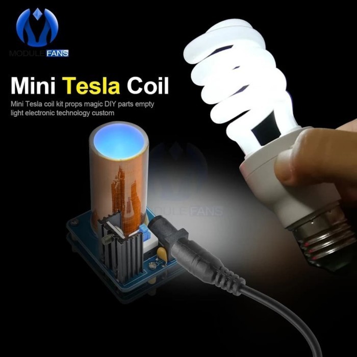 Jual BD234 Mini TESLA Coil DIY KIT High Voltage Transmiter Generator ...