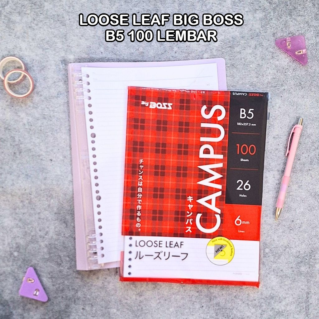 Jual Loose Leaf B5 isi 100 lembar GARIS BIG BOSS - BigBoss Loose Leaf ...