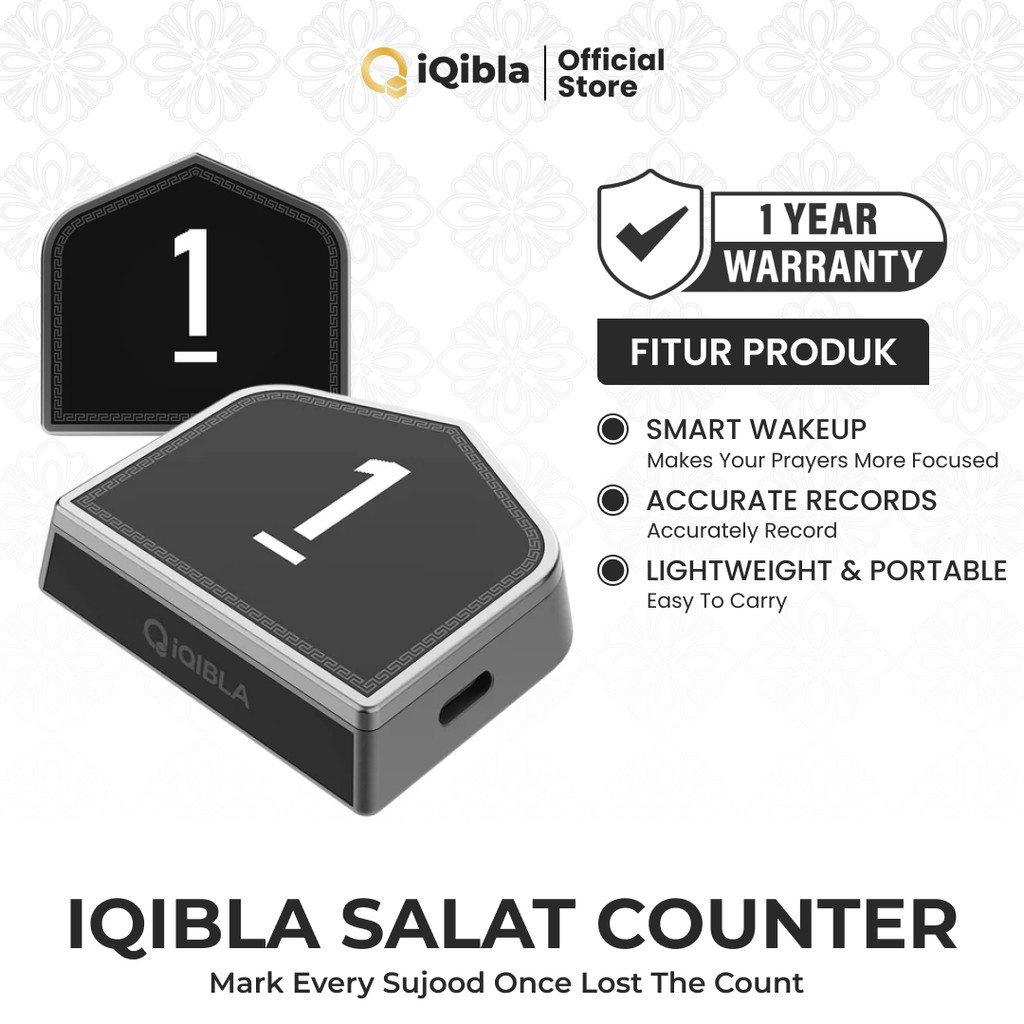 Jual iQibla Salat Counter Alat Bantu Pengitung Rakaat Solat dengan ...