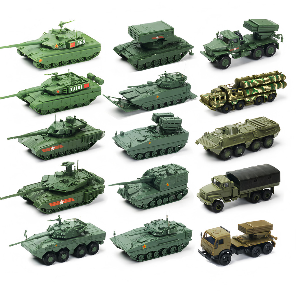 Jual 1/72 Military Army BM-21 Vehicle TOS-1 T-14 T62 T90 Tank Assembly ...