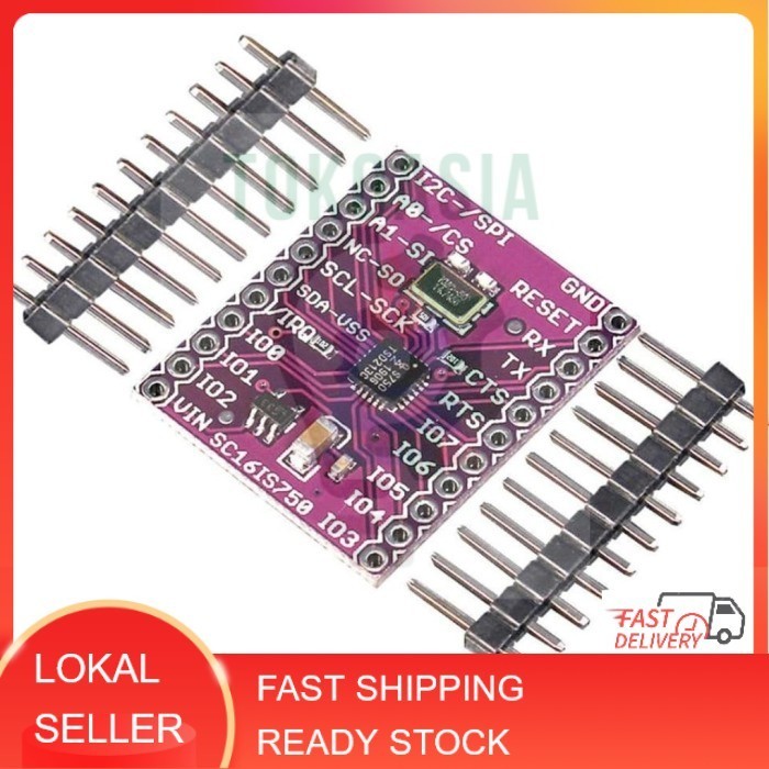 Jual MCU-750 SC16IS750 Single UART with I2C-Bus/SPI Interface for Industrial Control | Shopee ...