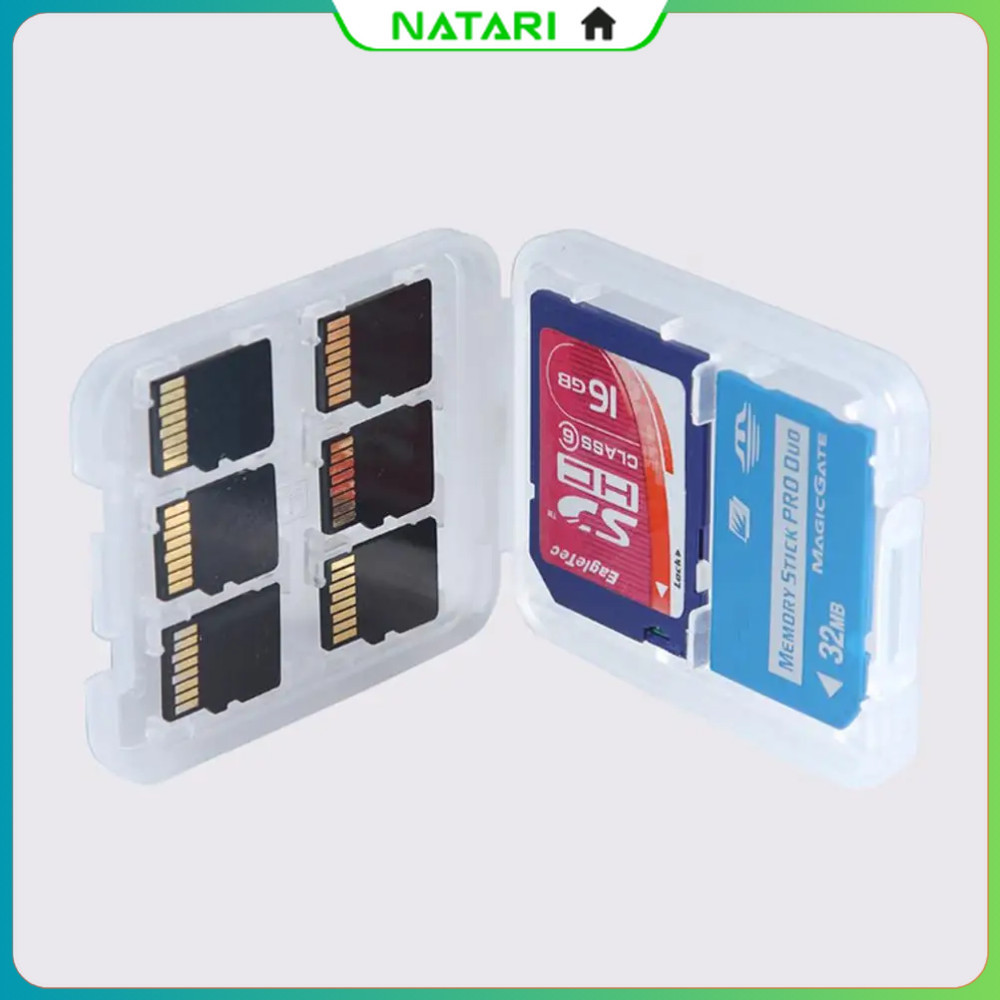Jual Kotak Penyimpanan Kartu Memory SD MS TF SDHC MicroSD 8in1 Case ...