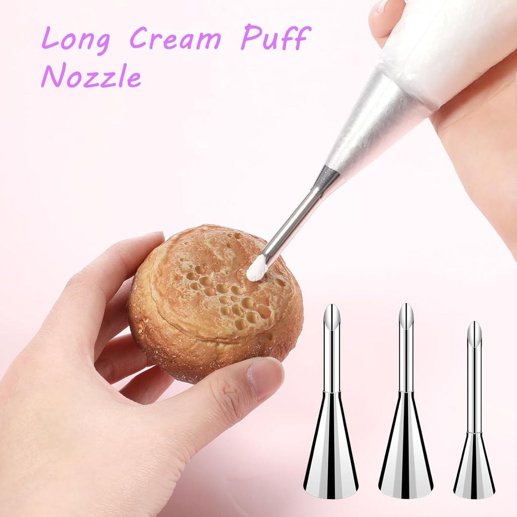 Jual Spuit Cream Piping Nozzle Pastry Icing Spuit Kue Sus Stainless ...