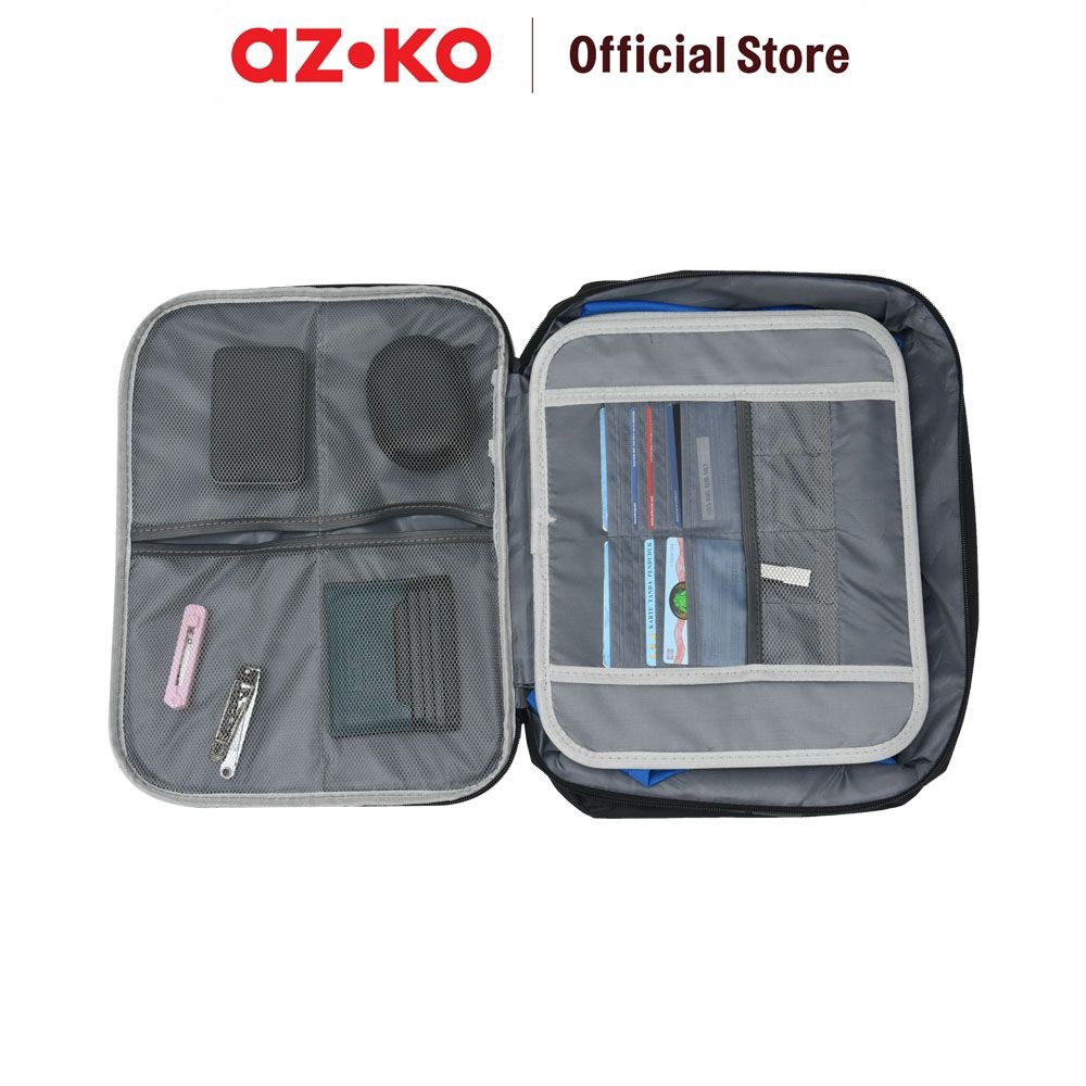 Jual AZKO Passport Tas Organizer Dokumen 3 Layers Dengan Lock - Hitam ...