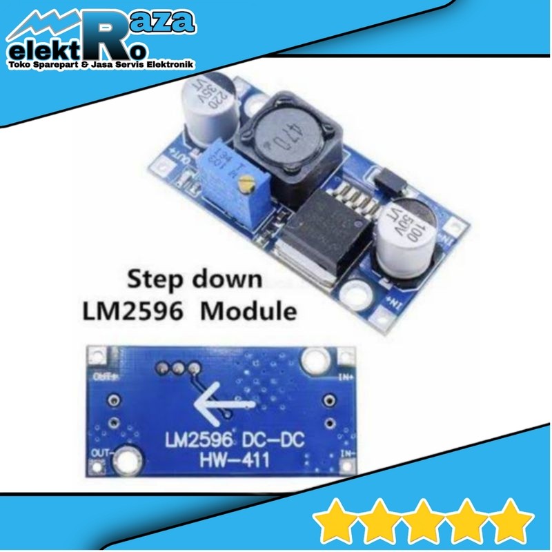 Jual LM2596 DC-DC Buck Converter Step Down Power Supply Module | Shopee Indonesia