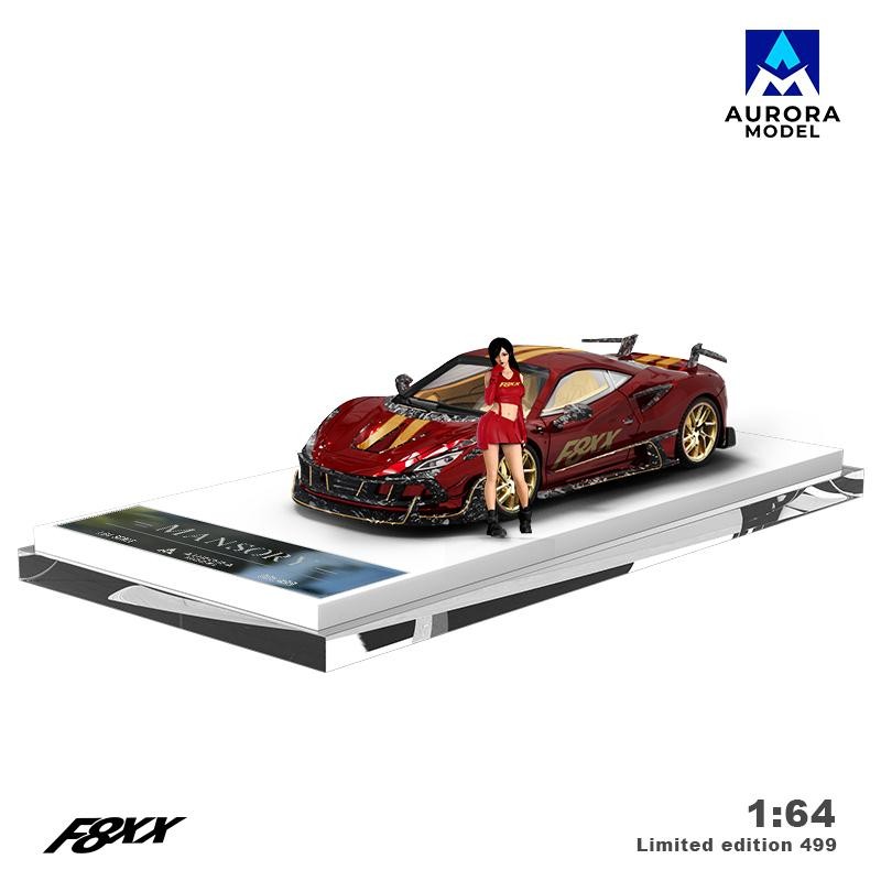 Jual Aurora Model 1:64 Mansory Modified Ferrari F8XX Metallic Red ...