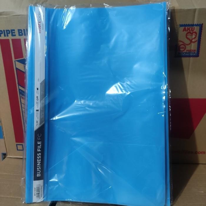 Jual AHHA Business File Folder F4 Folio map tulang plastik - Biru ...