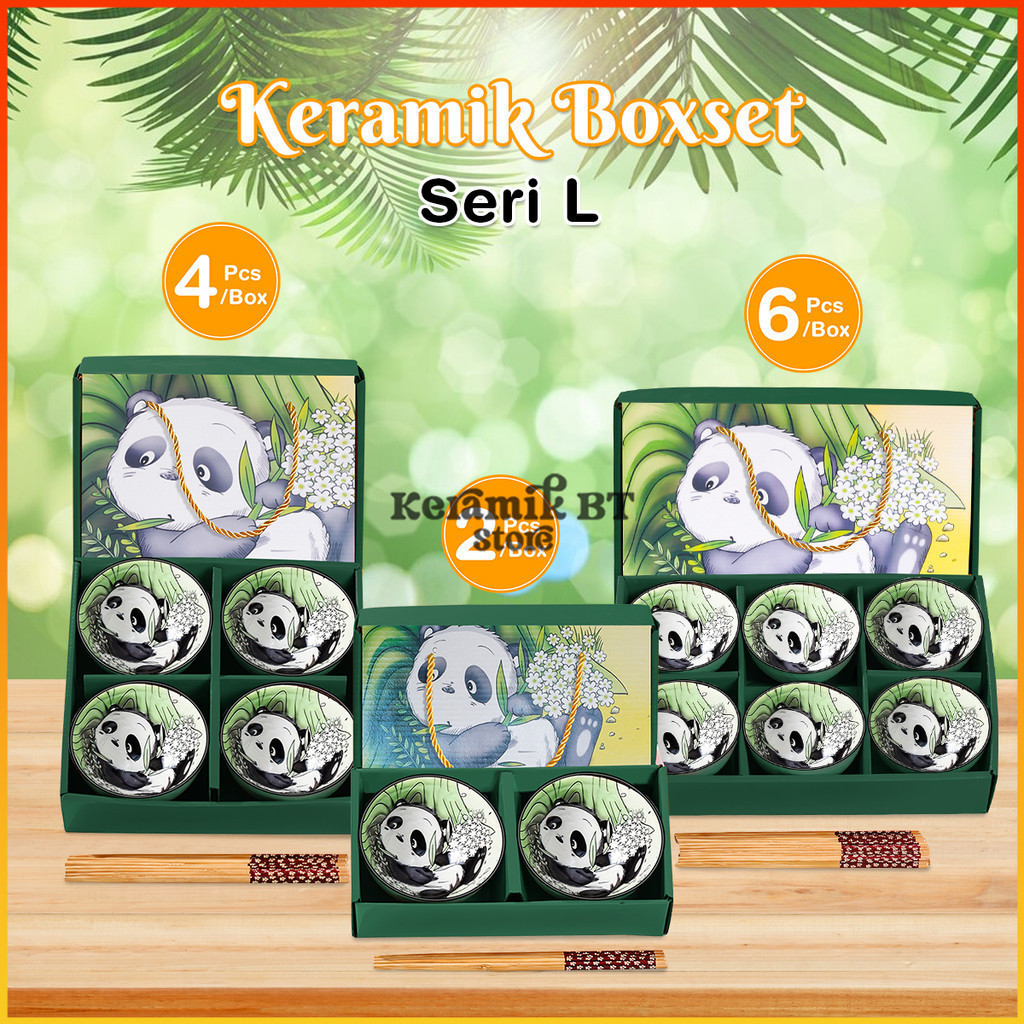 Jual Hampers Parcel Gift Set Keramik Mangkok Boxset Seri-L keramik ...