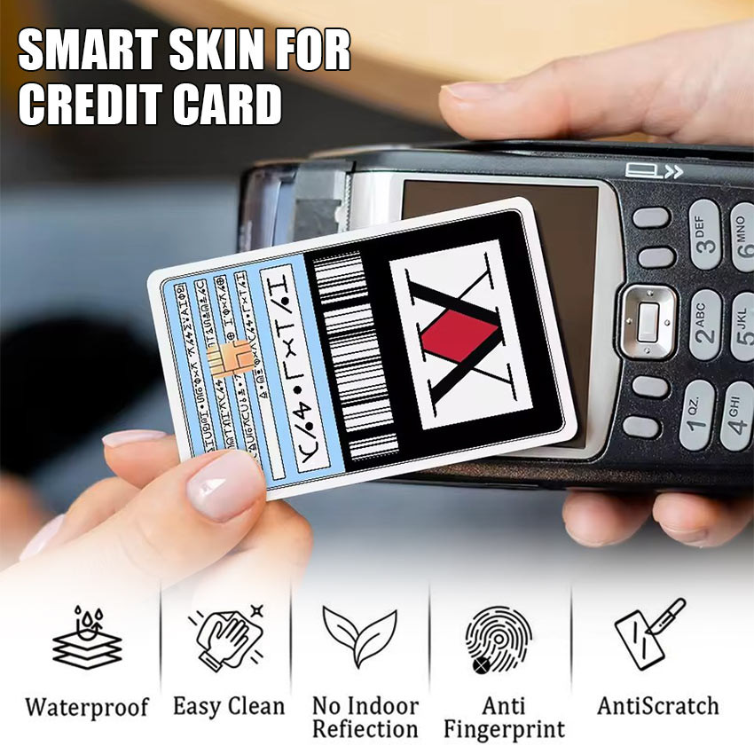 Jual Sticker Kartu Atm Skin Card CUSTOM Anime Hunter X Hunter Hologram ...
