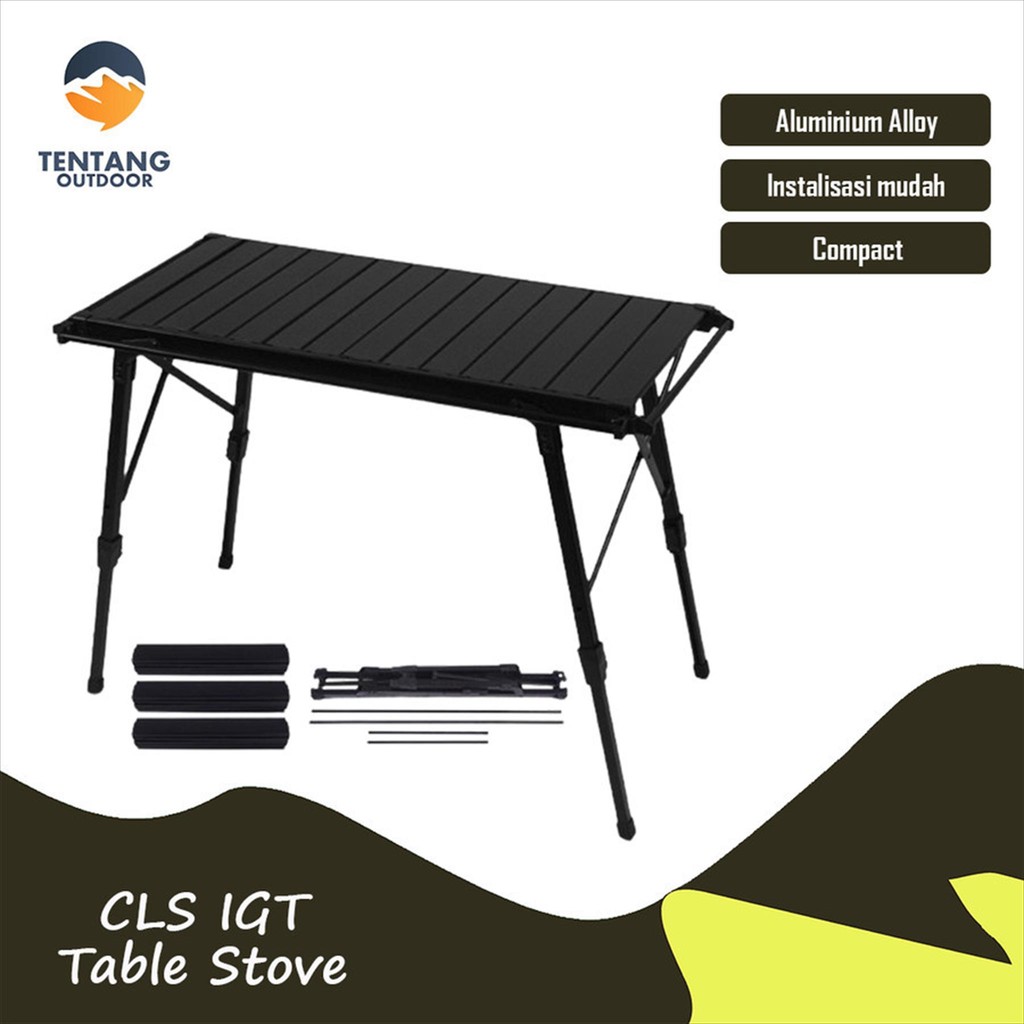 Jual CLS Meja Lipat IGT Portable Aluminum Allloy Mobile Kitchen Meja Masak Camping Outdoor ...