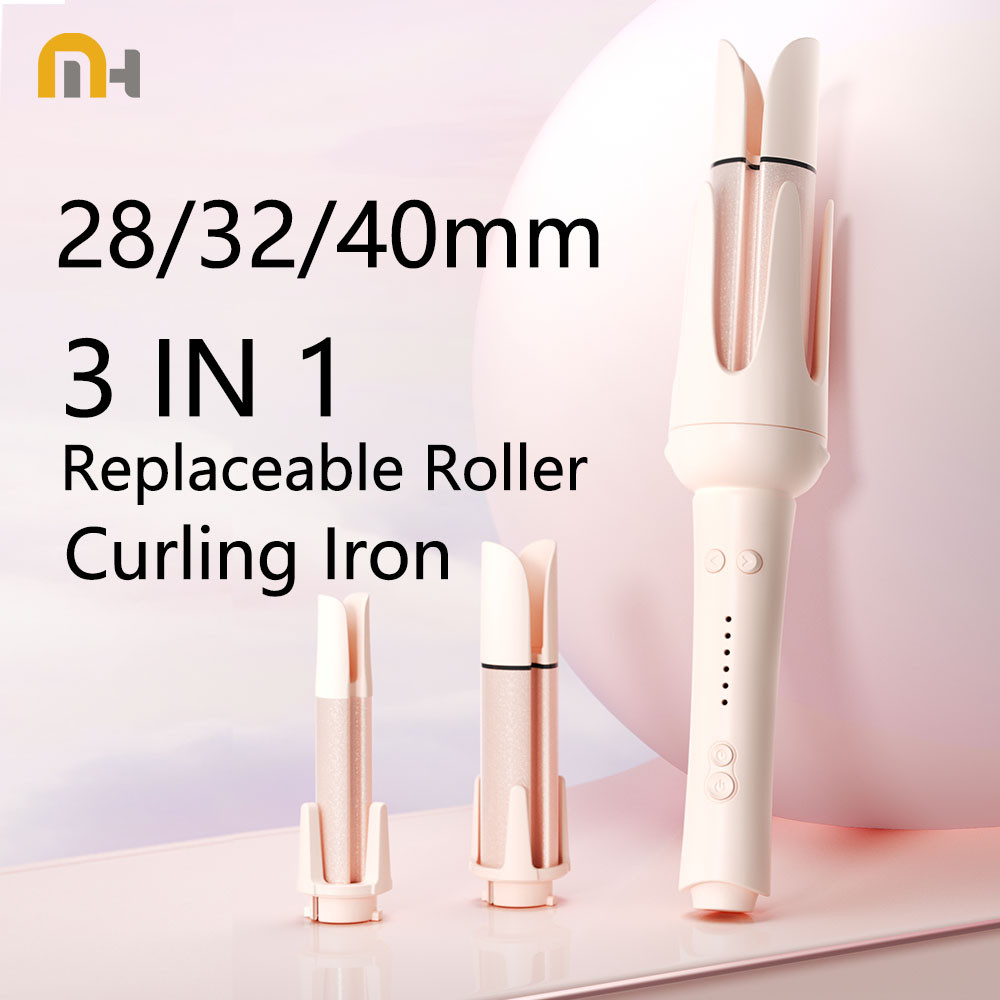 Jual Automatic Hair Curler 32mm Auto Rotating Ceramic Hair Roller ...