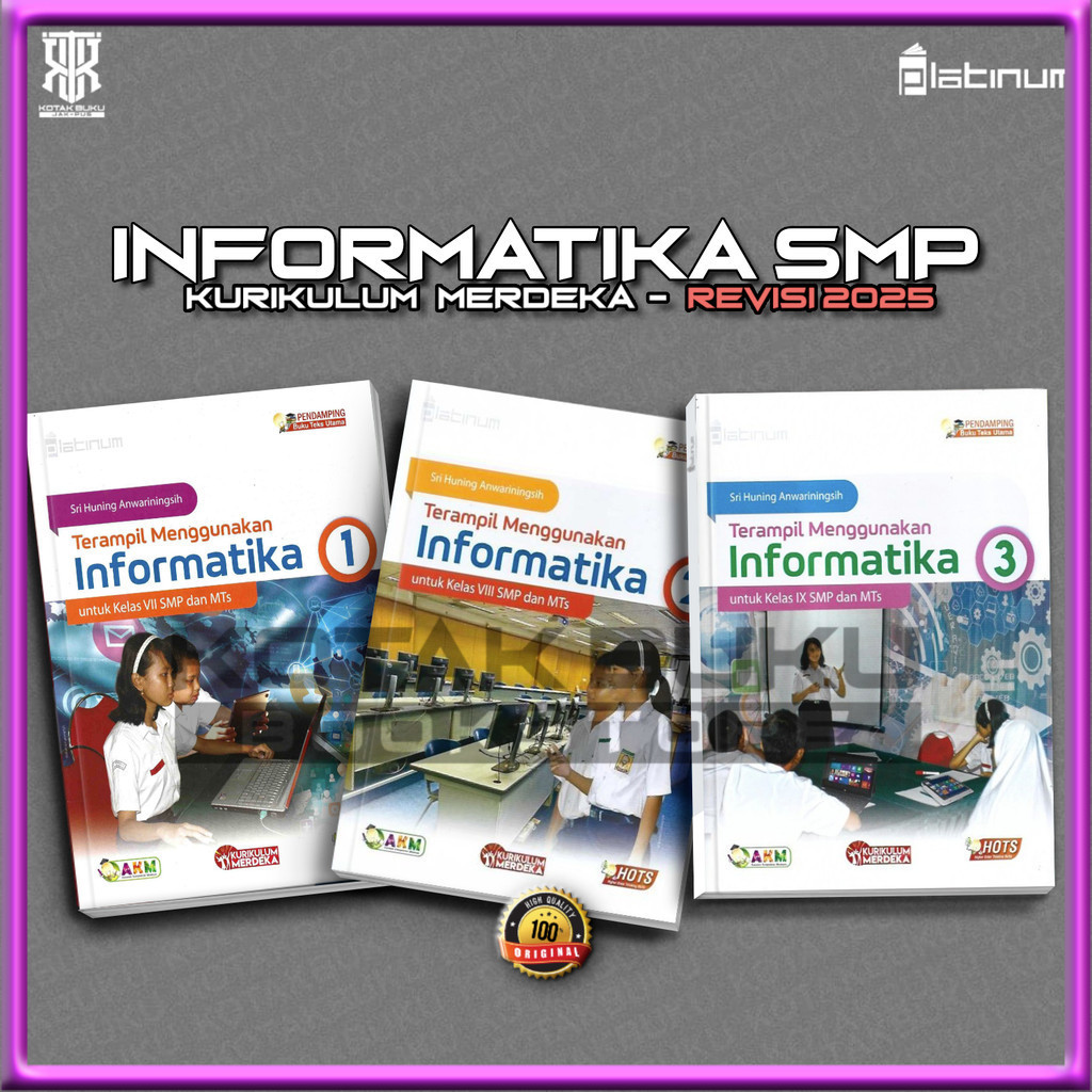 Jual Buku Informatika Kelas 7 8 9 SMP Kurikulum Merdeka / Informatika SMP / Platinum | Shopee ...