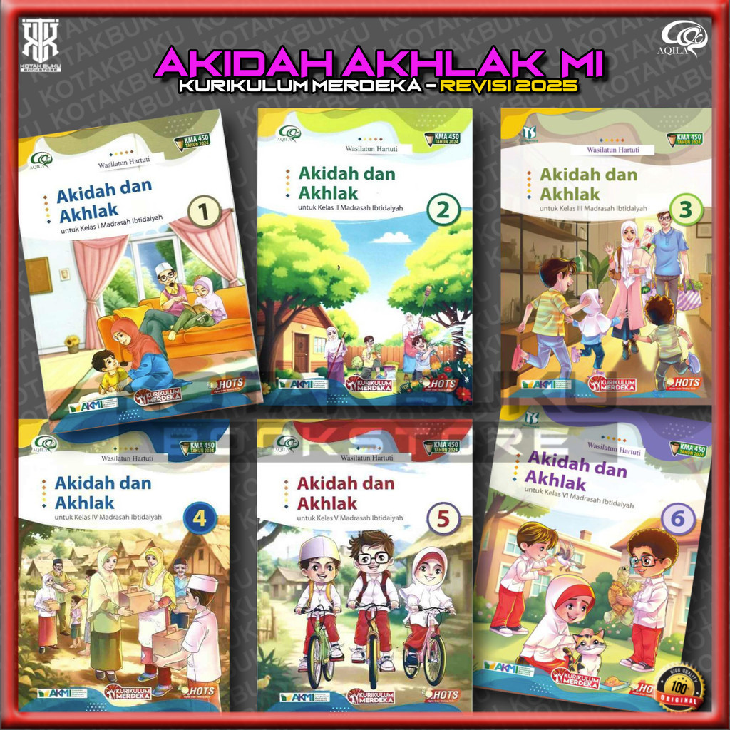 Jual Akidah Akhlak kelas 1 2 3 4 5 6 MI Kurikulum Merdeka / Akidah Akhlak MI / Madrasah ...