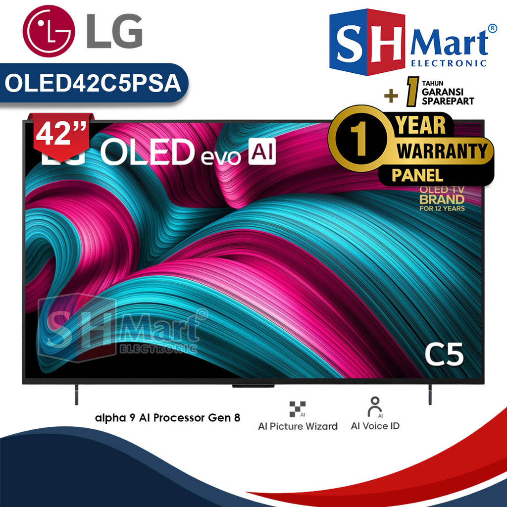 Jual Lg Oled Tv 42 Inch OLED42C5PSA Evo AI 4K HDR A9 AI Gen8 Dolby ...