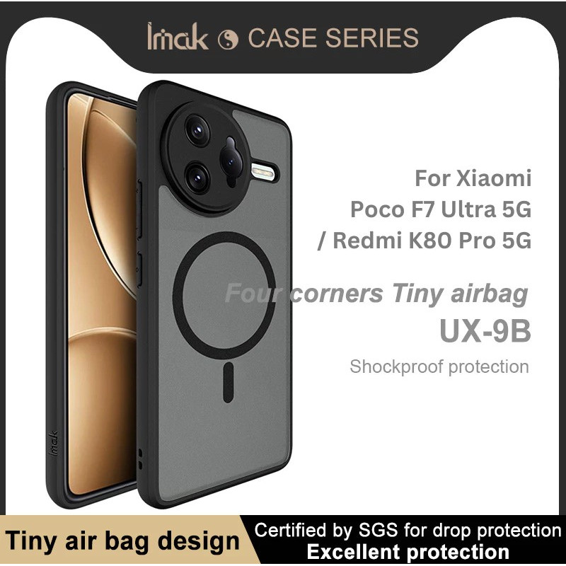 Jual Case Xiaomi Poco F7 Ultra / Redmi K80 Pro (5G) IMAK UX-9B Magnetic MagSafe Hybrid AirBags ...