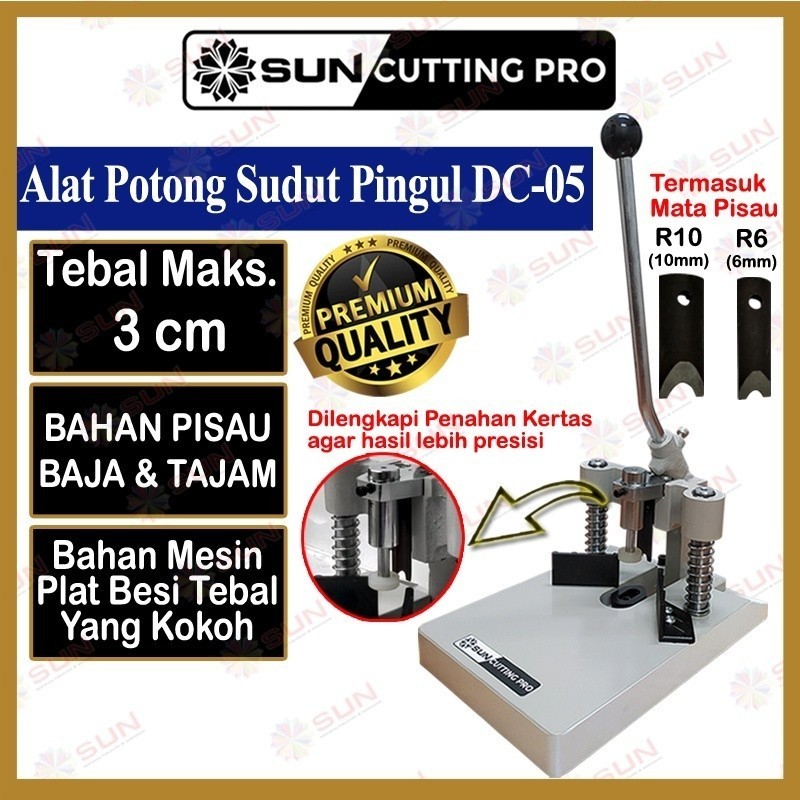 Jual Mesin Pingul Alat Potong Sudut Kertas 1 rim - Round Corner ...