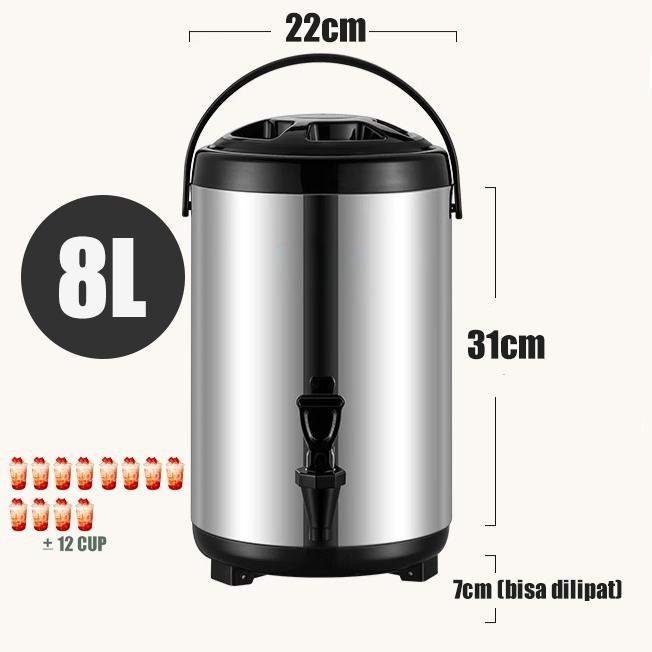 Jual Es Dispenser Termos Air Stainless Steel Dengan Kran Panas/Dingin ...