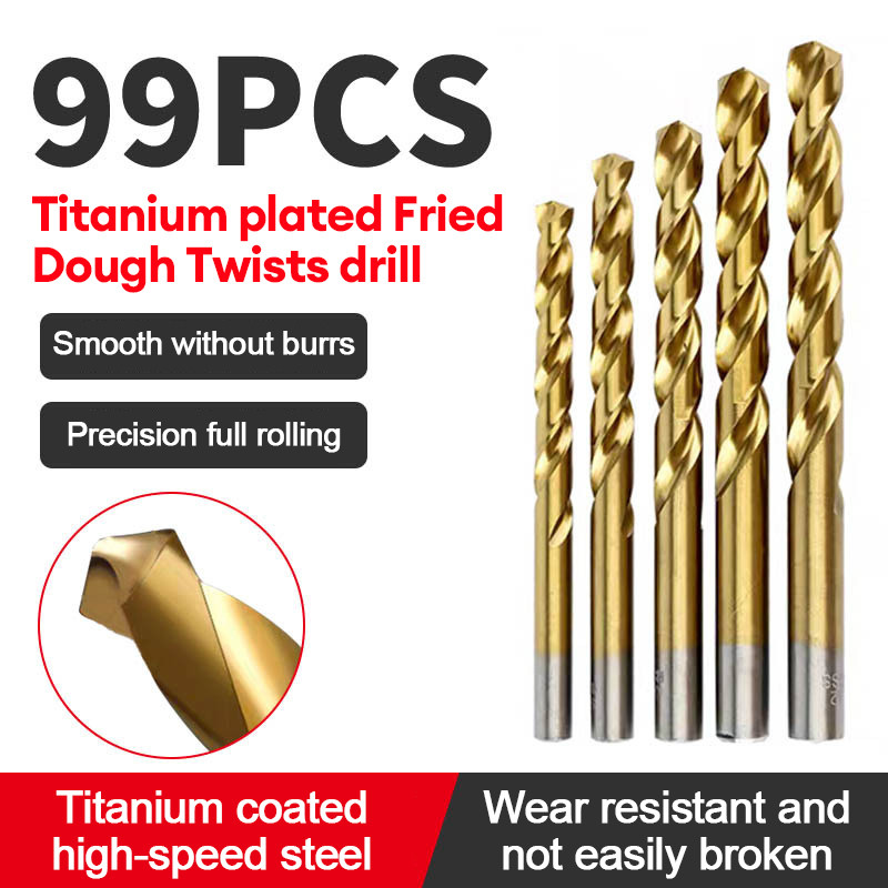 Jual Mata Bor Baja Kecepatan Tinggi Tahan Aus Mata Bor Set 99 buah Mata ...