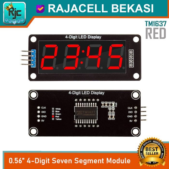 Jual COZY Module Seven Segment 4-Digit 0.56" TM1637 LED 7-Segment ...