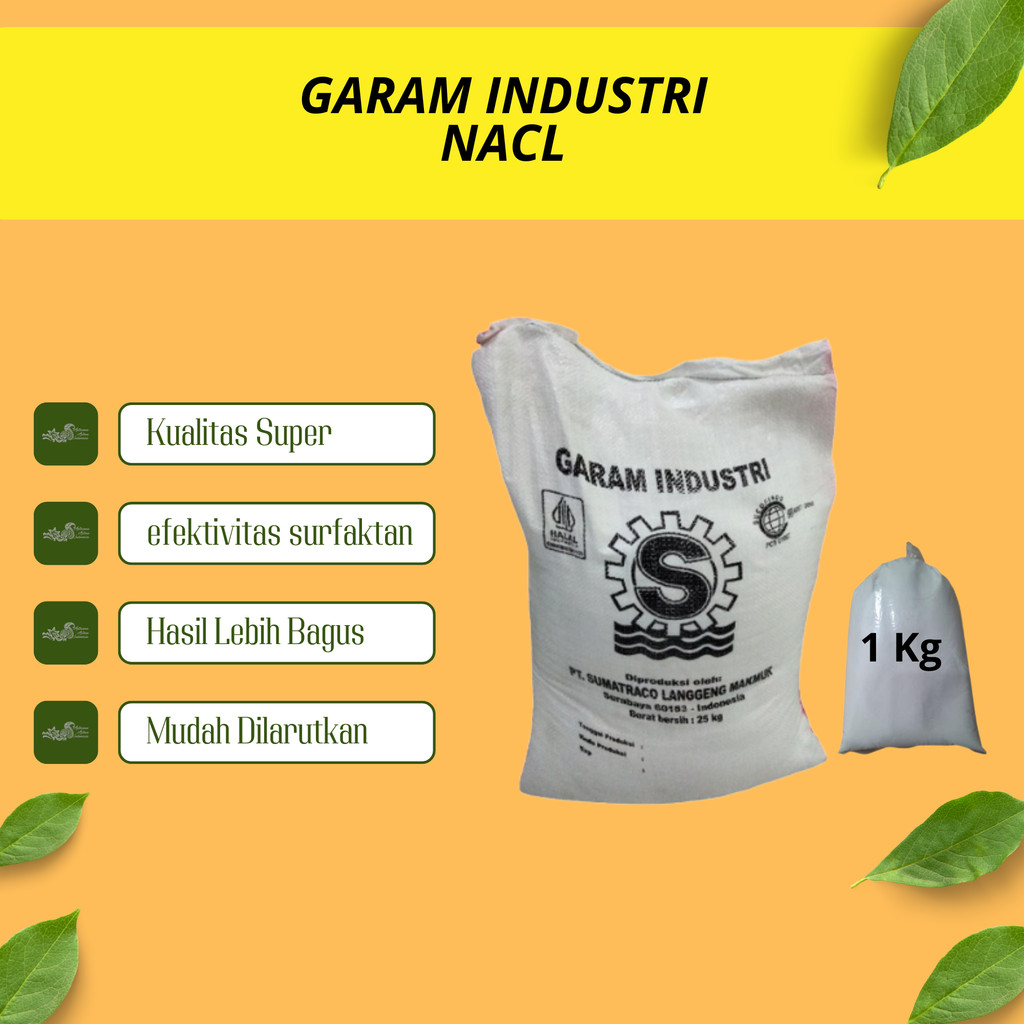 Jual Garam Industri/NACL/Garam Halus Kemasan Non Yodium produk asli ...