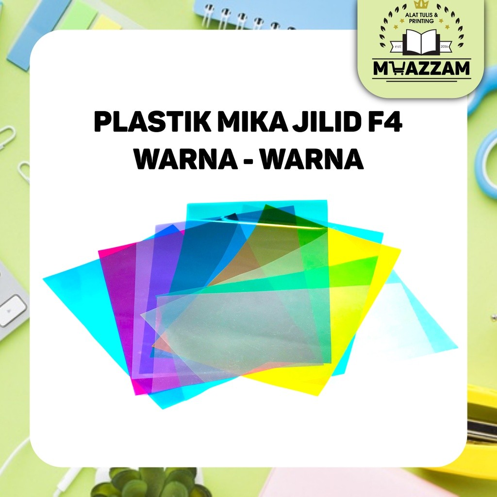 Jual Plastik Mika Jilid F4 Warna Warni | Shopee Indonesia