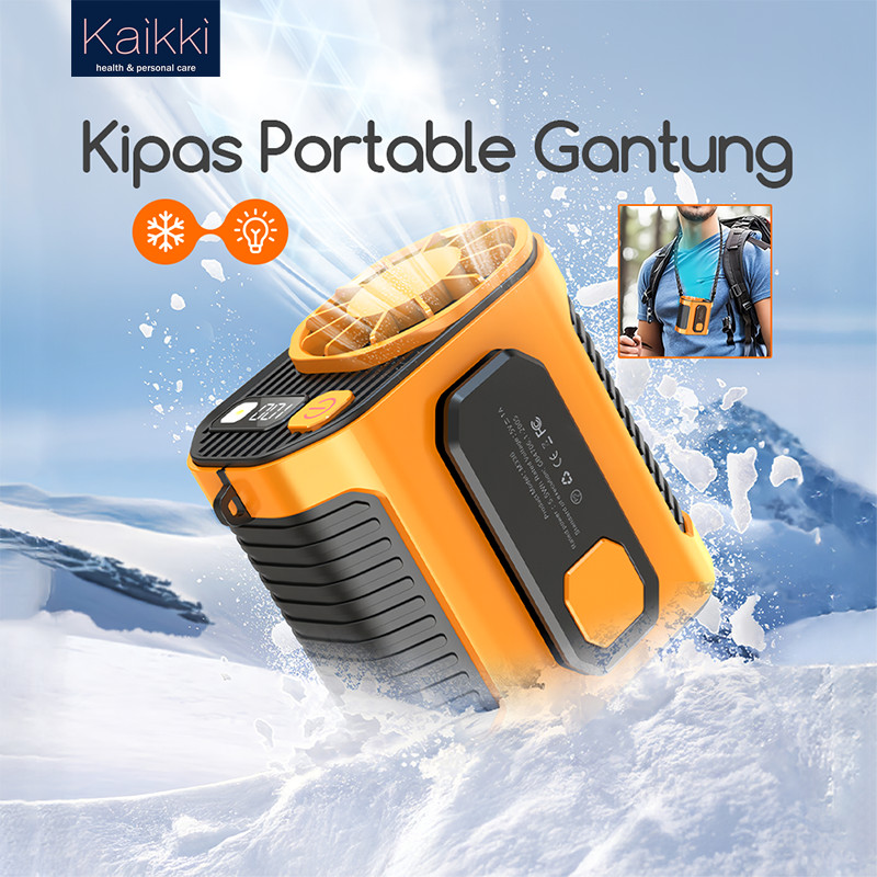 Jual Kaikiki Kipas Portable 3 in 1 Lampu LED, Power Bank 5000mAh Kipas ...