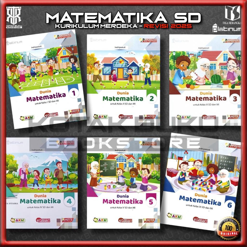 Jual Buku Matematika kelas 1 2 3 4 5 6 SD Kurikulum Merdeka / Matematika SD / Platinum / Revisi ...