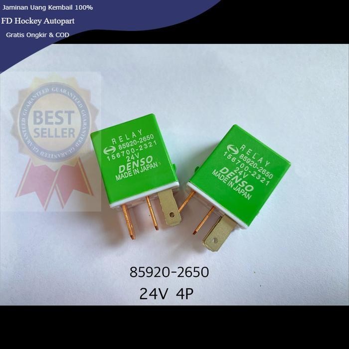 Jual RELAY HINO LOHAN 24 V 4 P 85920-2650 ( HIJAU ) | Shopee Indonesia