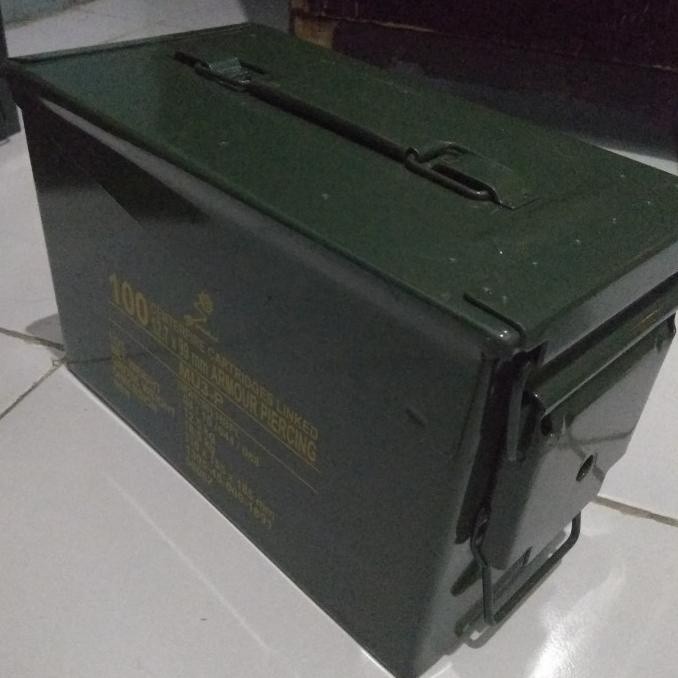 Jual BOX PINDAD BESI JATAH PROMO KOTAK PELURU BESI PINDAD BOX PERKAKAS ...