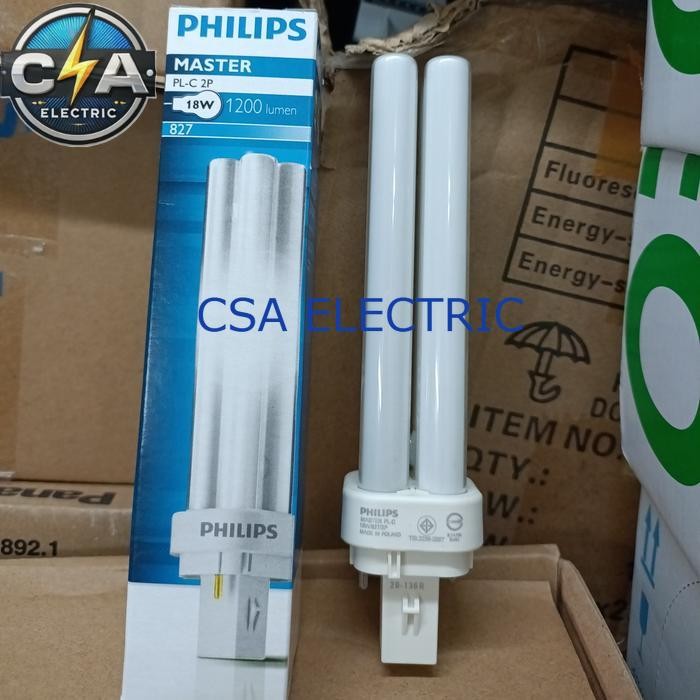 Jual Lampu PlC 18 Watt/827 2 Pin Philips | Shopee Indonesia
