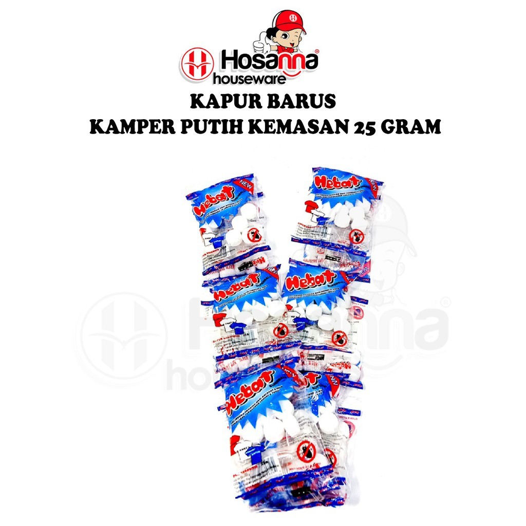 Jual Kapur Barus Putih Merk Hebat (25 Gram) / Kamper Putih Renteng ...