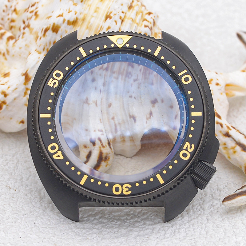 Jual Seiko Mod Turtle Case SKX Bezel Insert 6105 6309 Case Fits NH35 ...