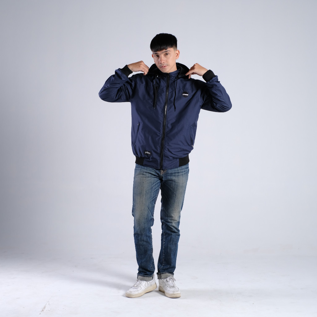 Jual Letsgow - Bolak Balik Jacket - Parasut Black | Shopee Indonesia