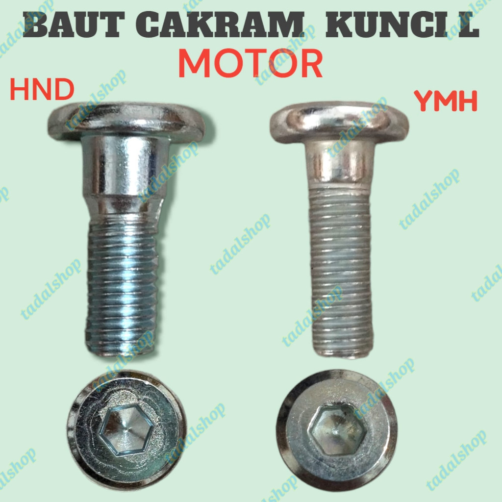 Jual baut cakram/baut piring cakram/baut piringan disc cakram (kunci L ...