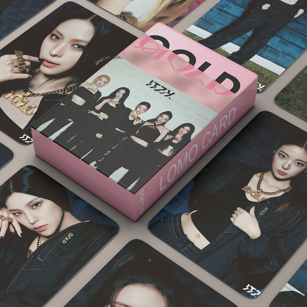 Jual KPOP Fan Made Collection of 55pcs ITZY New Exclusive GOLD Cards To ...