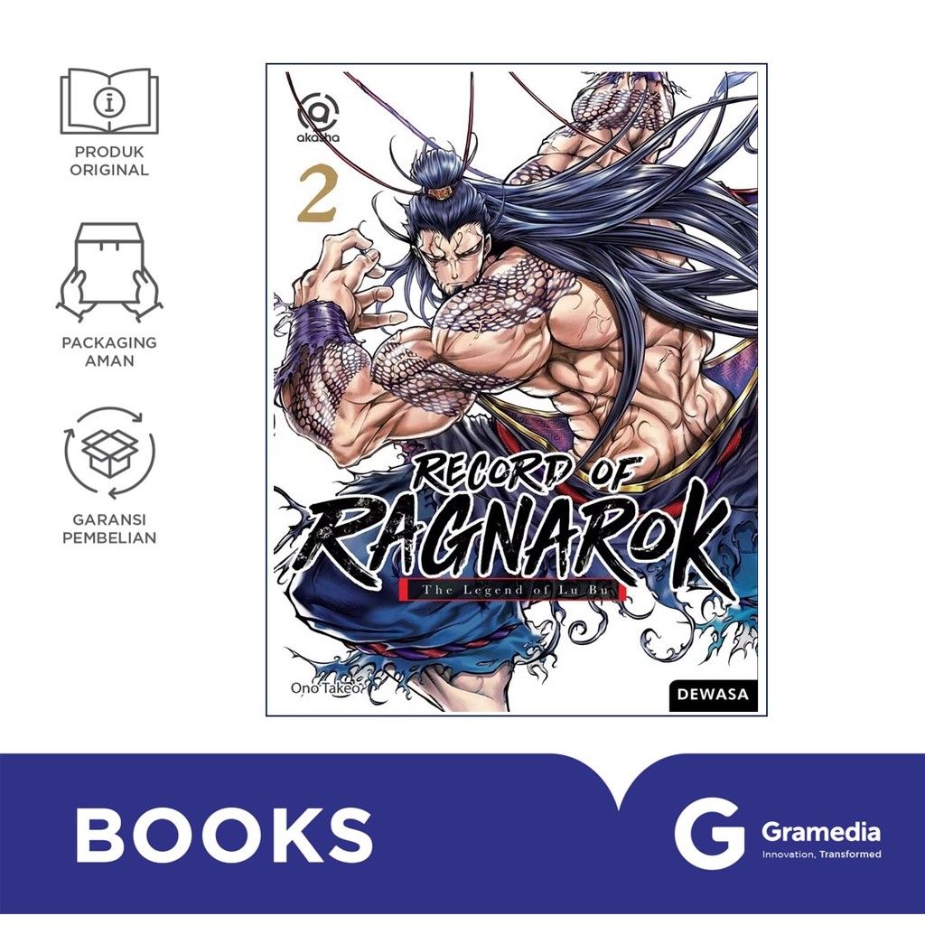Jual Akasha : Record Of Ragnarok - The Legend of Lu Bu 02 ( Ono Takeo ...