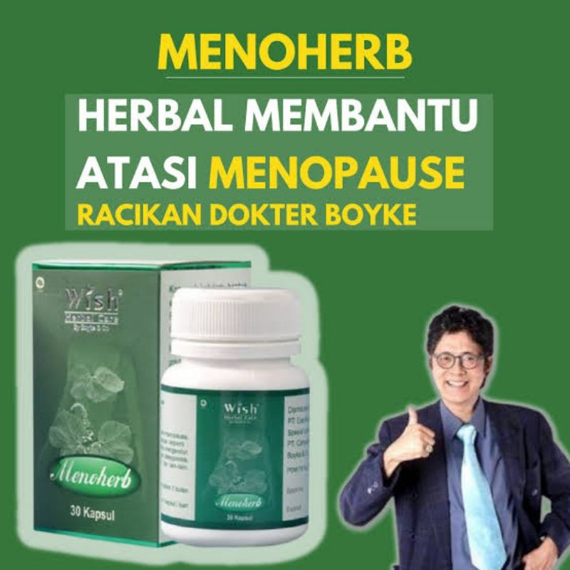 Jual WISH MENOHERB Herbal Menopause Dr Boyke ORIGINAL WISH HERBAL CARE ...