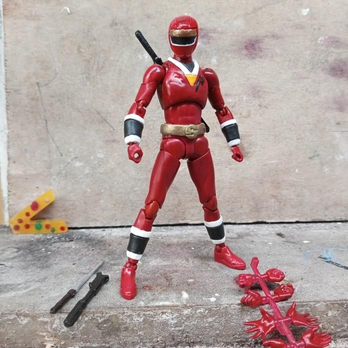 Jual Figure Shf power rangers ninja kakuranger red Sasuke super Sentai ...