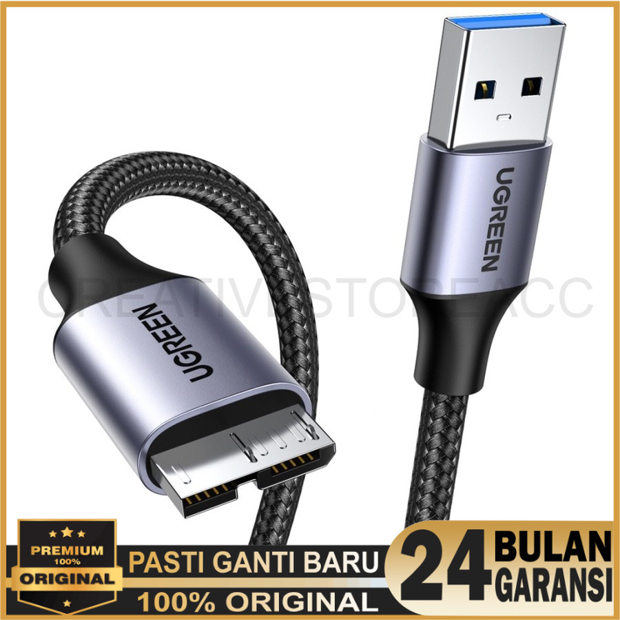 Jual UGREEN 20117 Kabel Data USB 3.0 to Micro B HDD Hardisk External ...