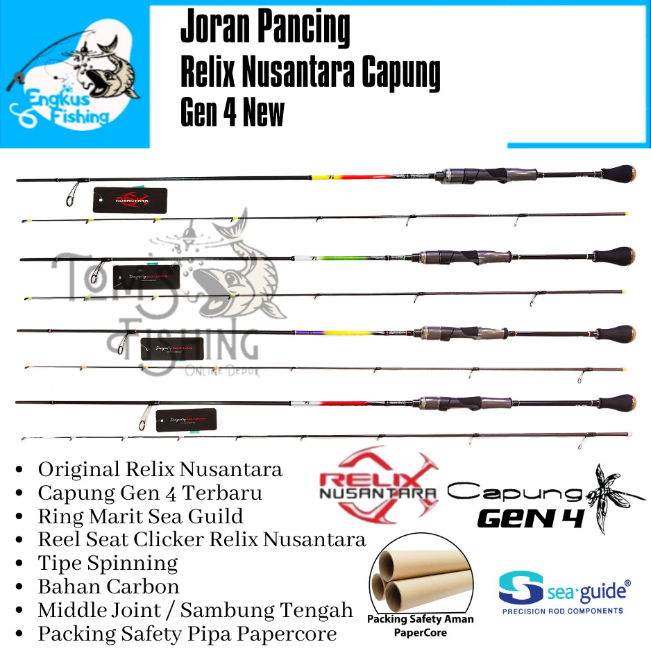 Jual Joran Pancing Relix Nusantara CAPUNG GEN 4 UL (187cm - 228cm ...
