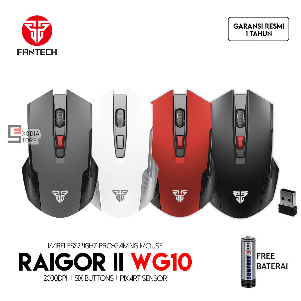 Jual Fantech RAIGOR II WG10 Wireless Mouse Gaming Tanpa Kabel WIRELESS ...