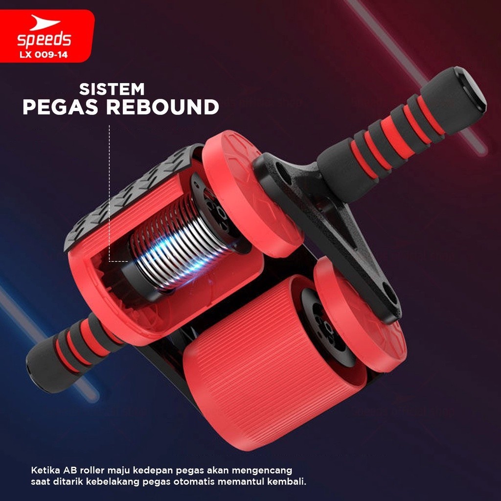 Jual SPEEDS Ab Roller / Double Wheel Ab Wheel Alat Latihan Otot Perut ...
