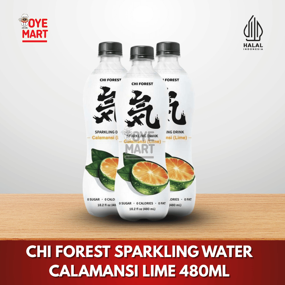 Jual CHI FOREST SPARKLING WATER 480ML/MINUMAN SODA CALAMANSI LIME GRAPE ...
