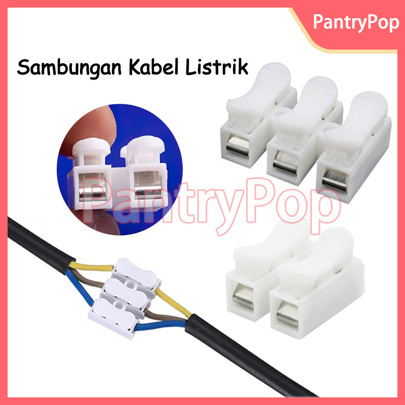 Jual 10 Pcs Sambungan Kabel Listrik Quick Connect 2 or 3 Wire Connector ...