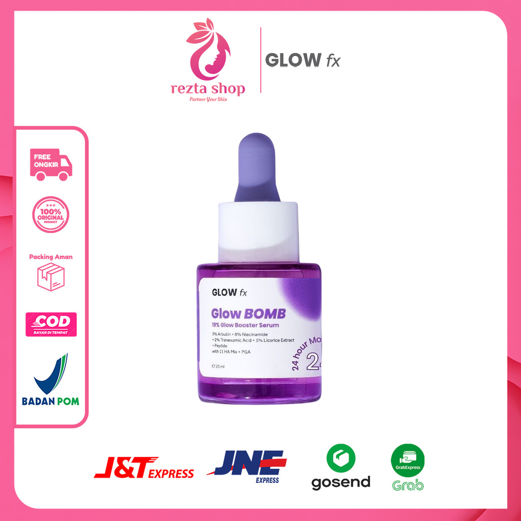 Jual GLOW FX Glow Bomb Serum - Serum Glowing & Bekas Jerawat 19% ...