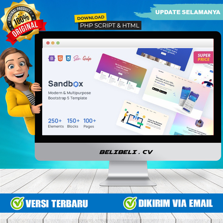 Jual Sandbox - Modern & Multipurpose Bootstrap 5 Template | Shopee ...