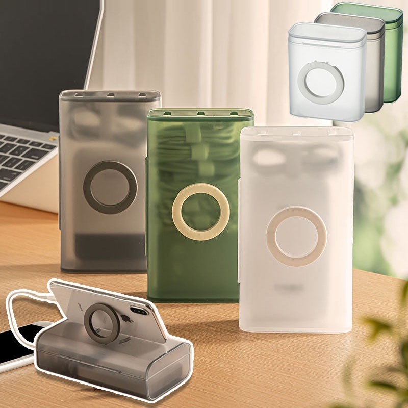 Jual NEW 15CM Kotak Box Penyimpanan Kabel Data Tempat Earphone Portable ...