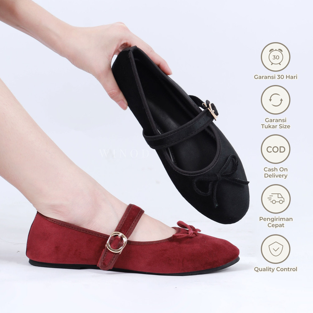 Jual WINOD Gabby Flatshoes | Shopee Indonesia