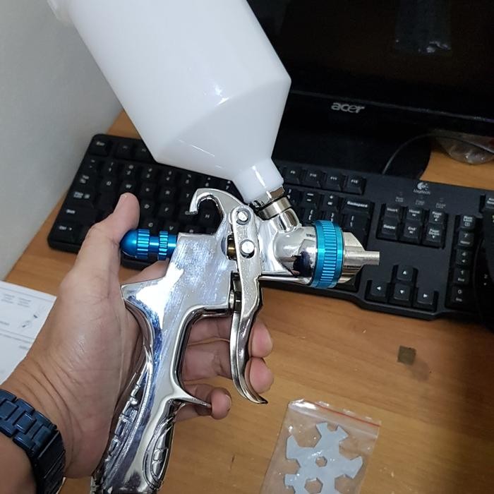Jual Alat Semprot Cat Spray Gun HVLP Sicar 1,4mm | Shopee Indonesia